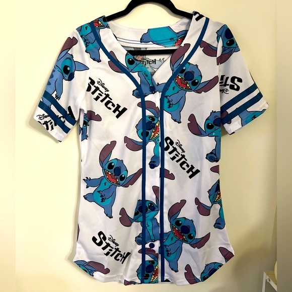 Disney | Tops | Disney Ladies Lilo And Stitch Baseball Jersey Classic ...